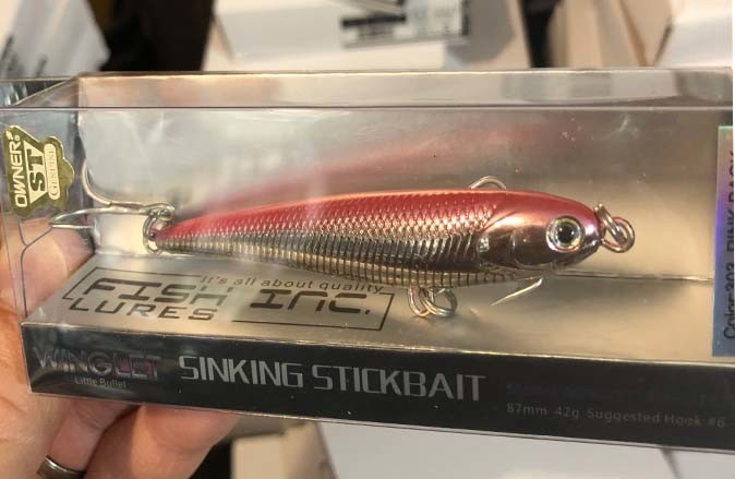 Winglet Sinking FISH INC lures mini stickbait 87mm coulant hameçons ...